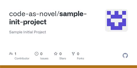 Github Code As Novelsample Init Project Sample Initial Project