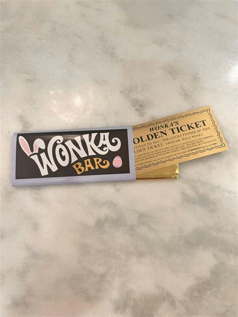 Wonka Bar Candy Wrapper And Golden Tickets Candy Wrapper Store