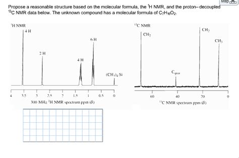 solved propose a reasonable structure based on the molecular
