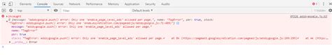 Adsbygoogle Push Error Only One Enable Page Level Ads Allowed Per Page Issue