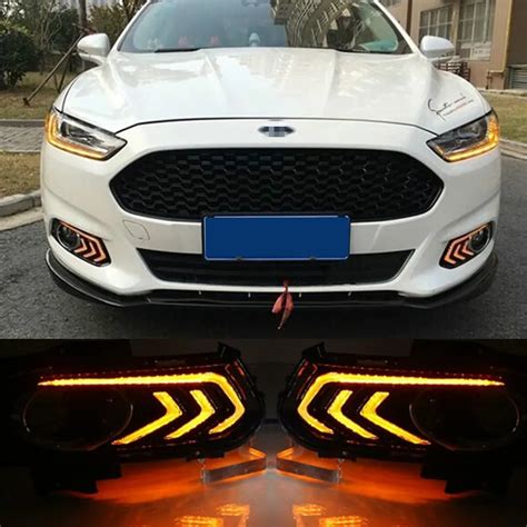 Car Truck Lighting Lamps NEW DRL FOR FORD FUSION MONDEO 2013 2014