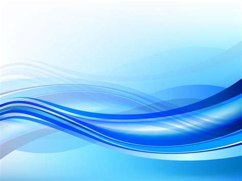 Abstract Waves Blue Vector Graphic Backgrounds For Powerpoint Templates
