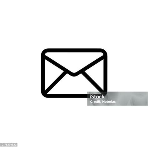 통신 메시징 및 메일을 나타내는 간단한 봉투 아이콘 이메일 소셜 미디어 및 서신 디자인에 적합 0명에 대한 스톡 벡터 아트 및 기타 이미지 Istock