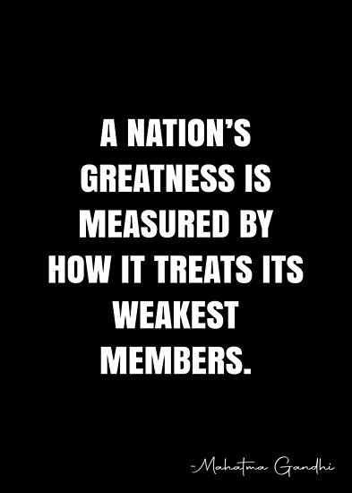 A Nations Greatness Quote Mahatma Gandhi Qwob Collection