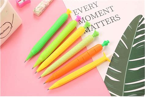 1pc Creative Cartoon Automatic Pencil 0 5mm Fruit Writing Continuous