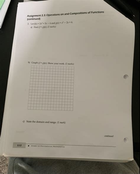 solved assignment 2 3 operations on and compositions of