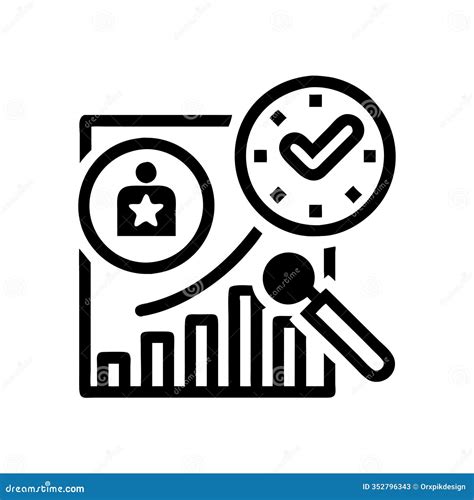 Business Performance Evaluation Icon Stock Vector Illustration Of