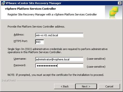 VMware Site Recovery Manager SRM 6 0 Part 2 VMware SRM 6 0 Installation