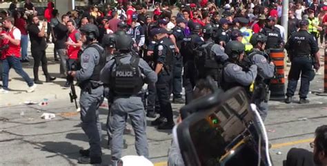 Breaking Fans Run For Cover After Shooting During Raptors Championship
