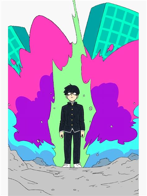 Shigeo Mob Psycho 100 Sticker For Sale By Zelbypraw Redbubble