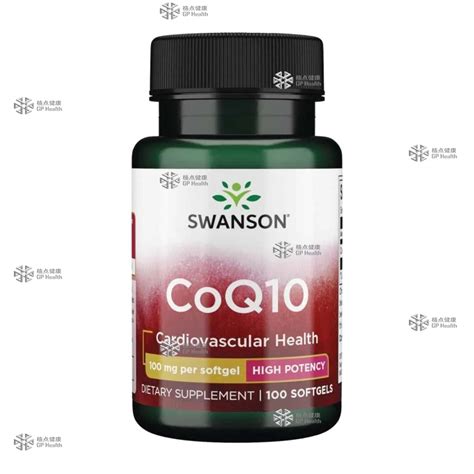 Coenzyme Q10 Coq10 100mg100 Capsules American Original Swanson Swanson