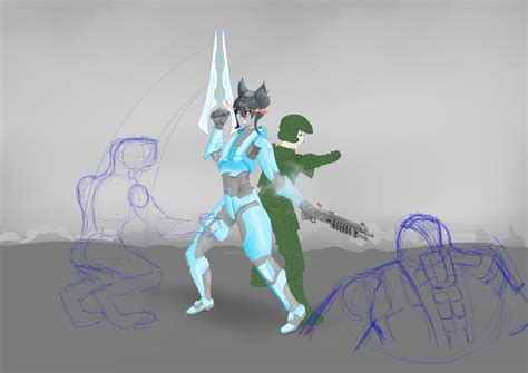 Haloxhellhound Comm Progress Work In Progress Krita Artists