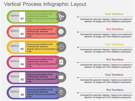 Vertical Process Infographic Layout Powerpoint Templates