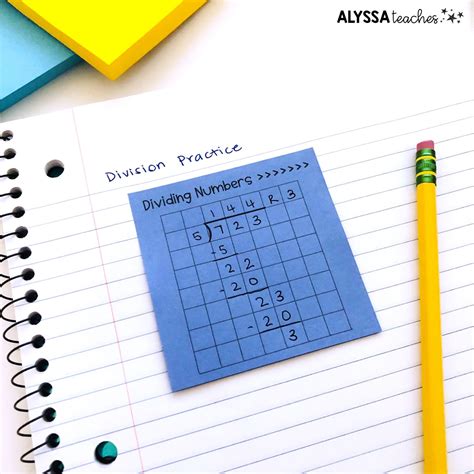 6 Ways To Use Math Sticky Note Templates Alyssa Teaches
