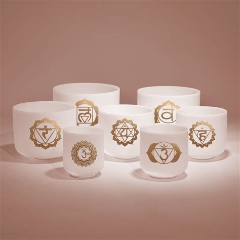 Topfund 6 10 Chakra Set Of 7 Color Crystal Singing Bowls Topfund