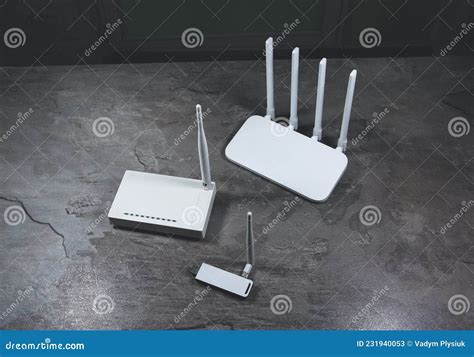 Three Different Types Of Wi Fi Routers Modern And Old Technology
