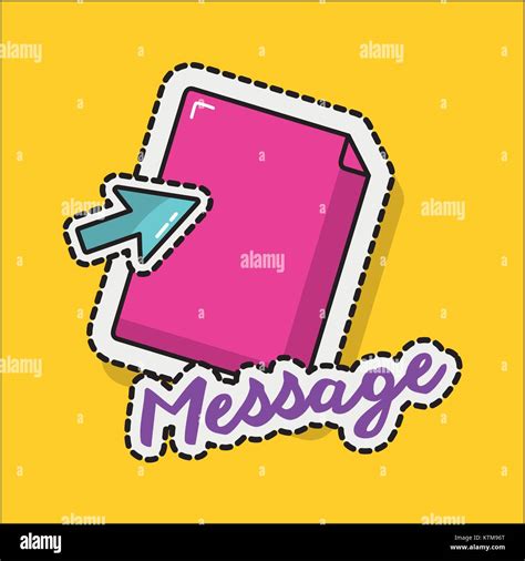 message and cursor design stock vector image and art alamy