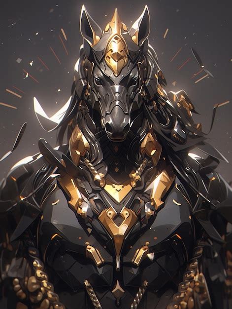 Premium Ai Image A Close Up Of A Person In Armor With A Sword