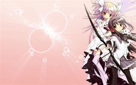 Madoka Kaname And Homura Akemi Mahou Shoujo Madoka Magica Wallpaper Anime Wallpapers 18266