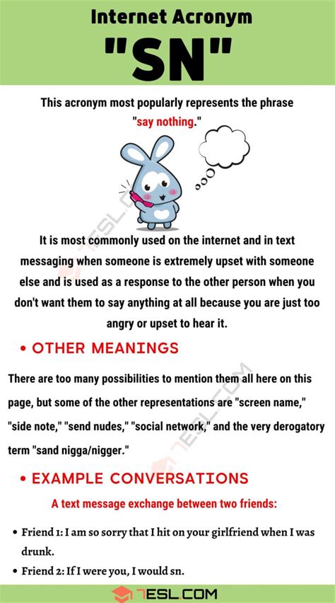 SN Meaning Origin And Examples 7ESL