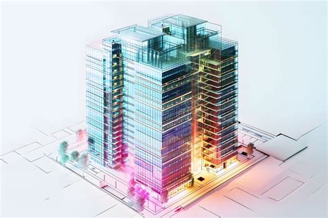 Commercial Building Data Models Holographic Technology Infographics