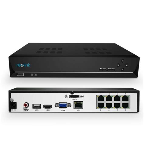 Sistem Supraveghere IP Exterior Reolink RLK8 800B4 4 Camere 4K IR 30 M 4 Mm Microfon HDD