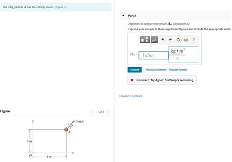 Solved The Kg Particle A Has The Velocity Shown Figure Chegg Com