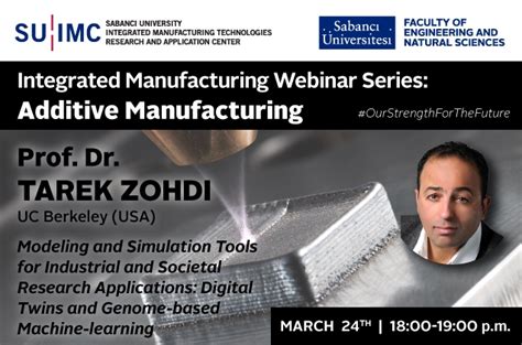 Su Imc Thematic Webinar Seriess New Guest Is Tarek Zohdi Gazetesu