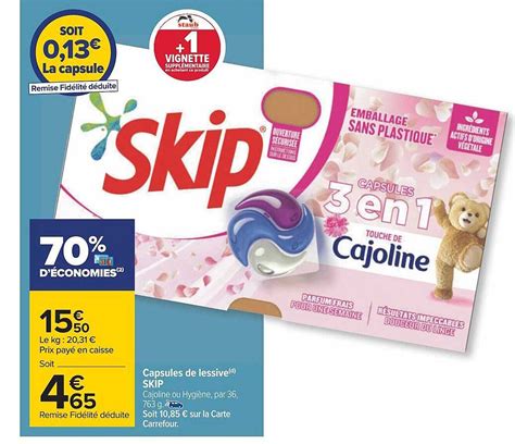 Promo Capsules De Lessive Skip Chez Carrefour ICatalogue Fr