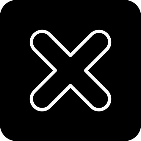 Square X Vector Icon Design Vector Art At Vecteezy