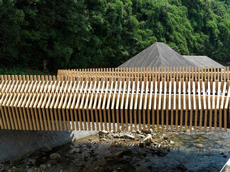 Kengo Kumas Kusugibashi Bridge In Japan Merges Carpentry Skills