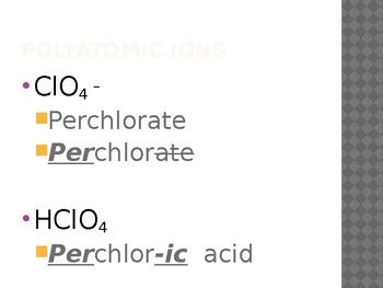 Naming Acids And Bases PowerPoint By Alexandra Strelow TPT