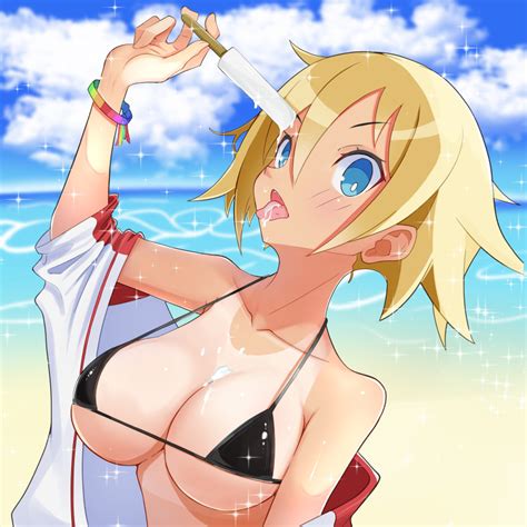 Rule 34 Beach Bikini Bikini Top Breasts Disgaea Disgaea 6 Ice Cream Large Breasts Nippon Ichi