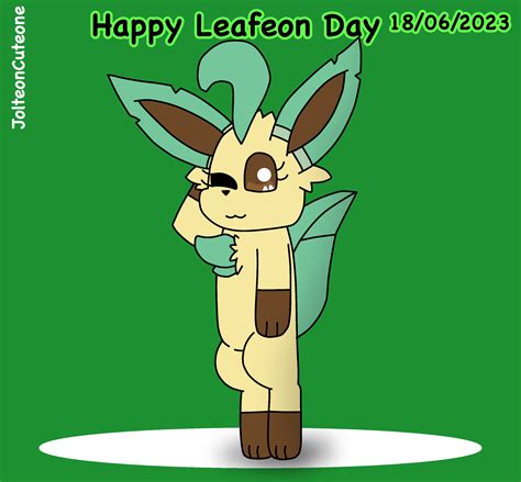 Happy Leafeon Day By Jolteoncuteone On Deviantart
