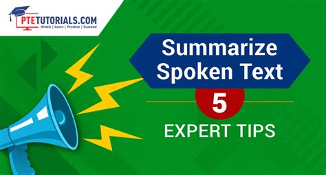 5 Best PTE A Listening Tips For Summarize Spoken Text Task