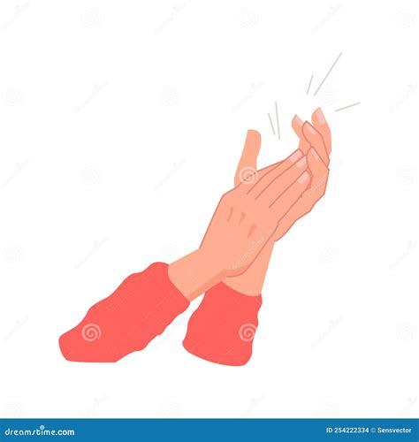 Applauding People Clapping Hands Stock Vector Illustration Of Opinion