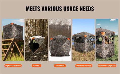 VEVOR Hunting Blind See Through Ground Blind Person Pop Up