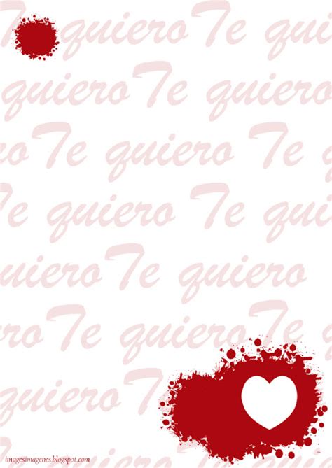 Hojas Decoradas Para Cartas De Amor Imagui