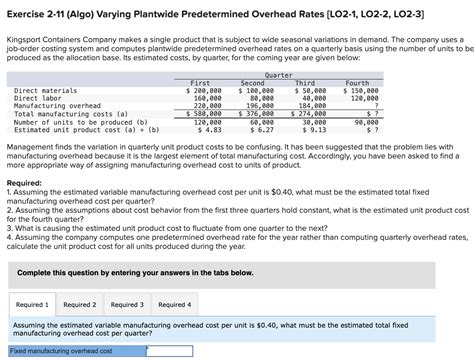 solved exercise 2 11 algo ﻿varying plantwide predetermined