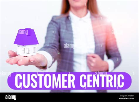 Conceptual Display Customer Centric Concept Meaning Process Of Looking