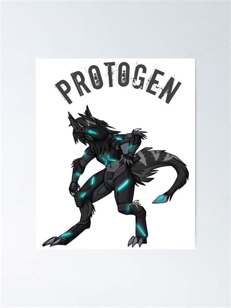 Protogen Robot Poster For Sale By Brannonernser Redbubble