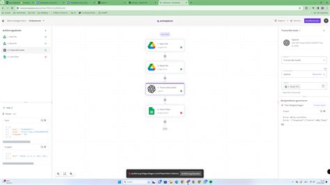Transcription Failed By Testing Step But Working Test Flow Known