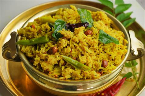 Tamarind Rice Prasadam Style Recipe Prasadam Pulihora Vismai Food