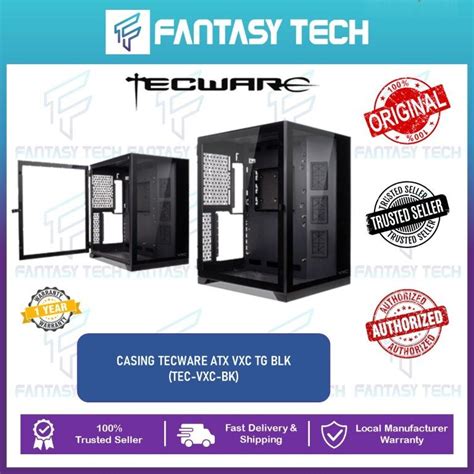 Tecware Vxc Dual Chamber Atx Case Black Computers And Tech Parts And Accessories Computer Parts