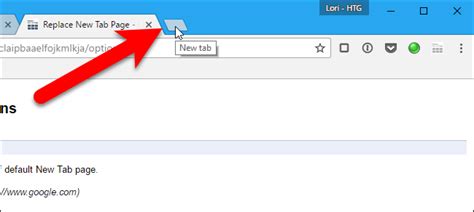 how to open a new tab to a specific webpage in your browser