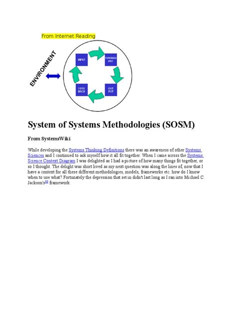 Systems Theory Notes Download Free Pdf Systems Thinking System