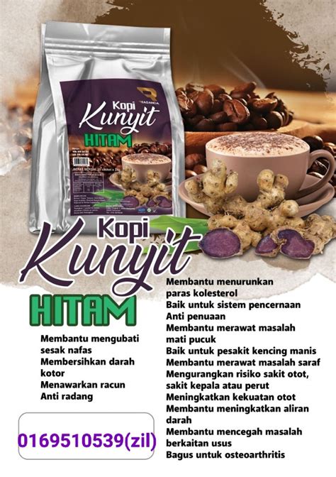 Kopi Sacha Inchi Kopi Kunyit Hitam Kopi Senna Kopi Maca
