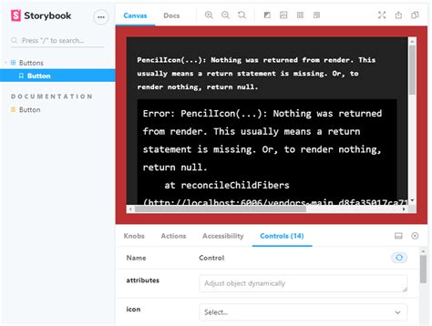 I Can T Pass Icons To Controls Type Select As React Component Issue Storybookjs