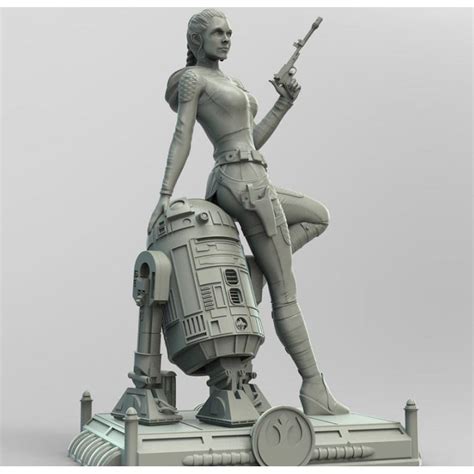 Princess Leia And R2d2 Stl 3d Print Files