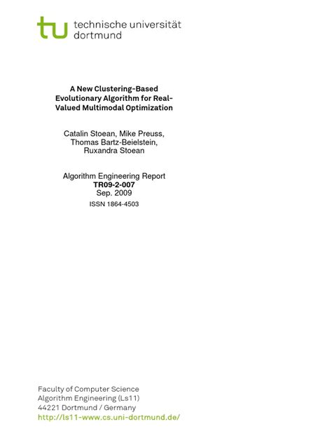 a new clustering based evolutionary algorithm for pdf mathematical